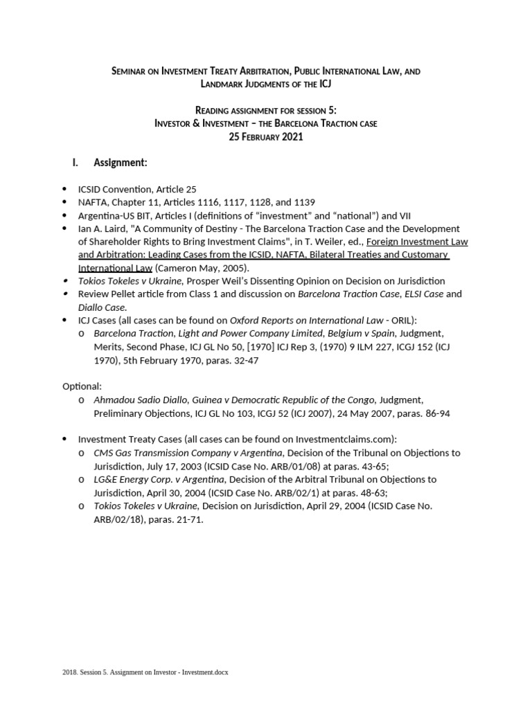 2021.session 5 - Assignment On Investor - Investment | PDF