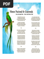 Letra de La Granadera - Himno Nacional de Guatemala | PDF