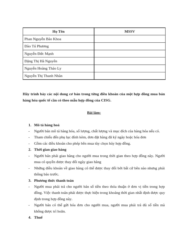 Nhóm 2 - Bài Tập Nhóm Lần 1 - QTXNK | PDF