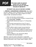 Affidavit Format For Agniveer Rally | PDF | Justice | Crime & Violence