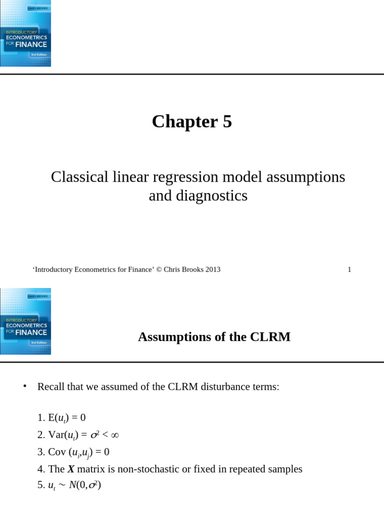 Ch5 - Slides 2022 - 11 - 29 - L1 | PDF | Econometrics | Quantitative Research