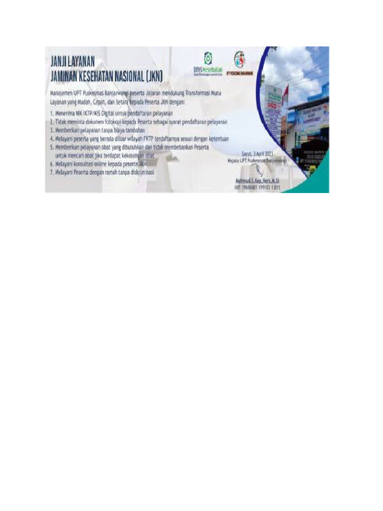 Janji Layanan JKN | PDF