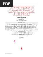 Stranger Things Transcript 105 Chapter Five The Flea and The Acrobat | PDF