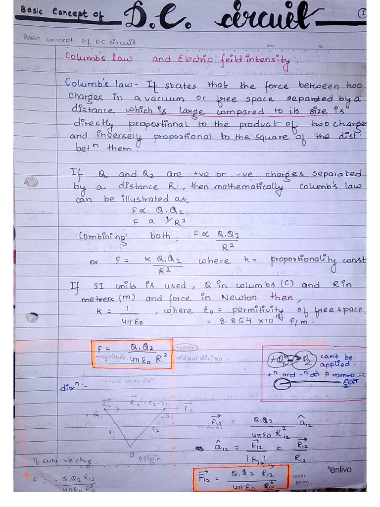 Basic Concept of D.C. Circuit | PDF