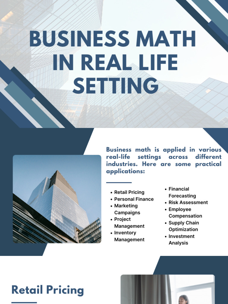 Business Math In Real Life Setting | PDF | Inventory | Investing