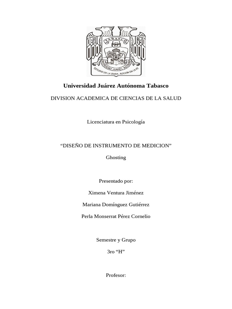 Ghosting | PDF | Las emociones | Autoestima