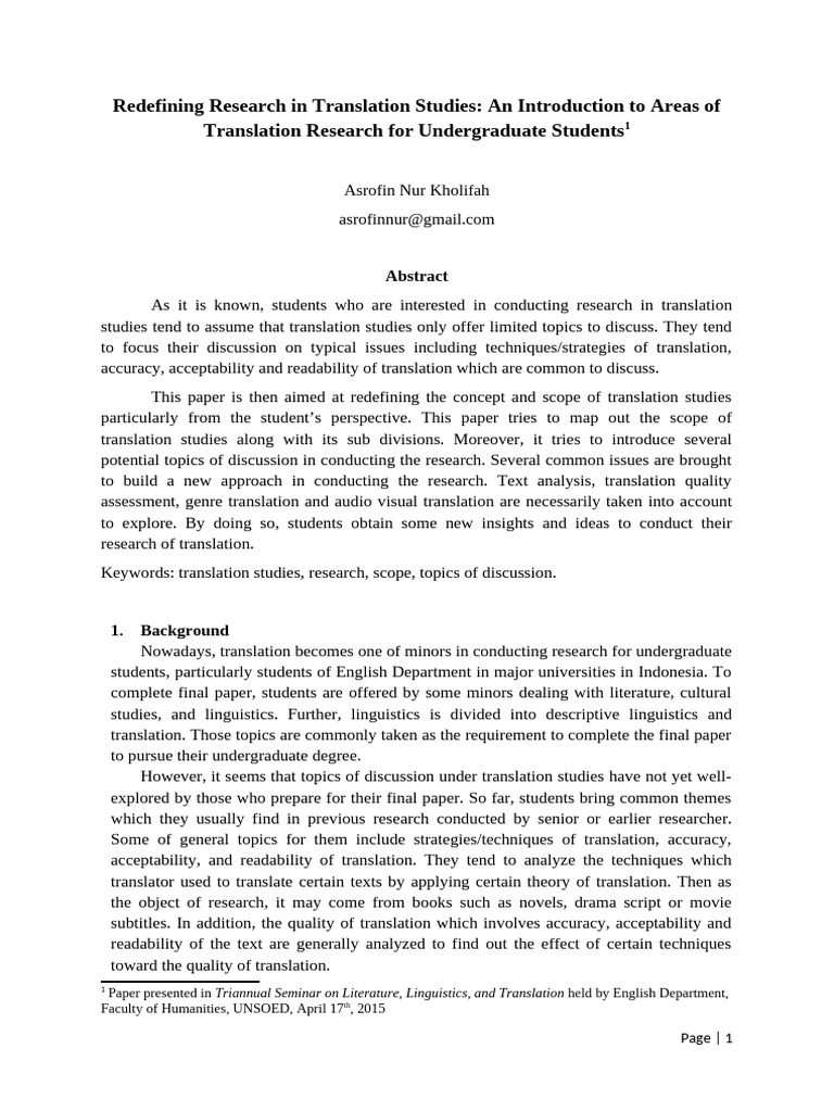 Redefining Translation Studies for Students | PDF | Translations | Poetry