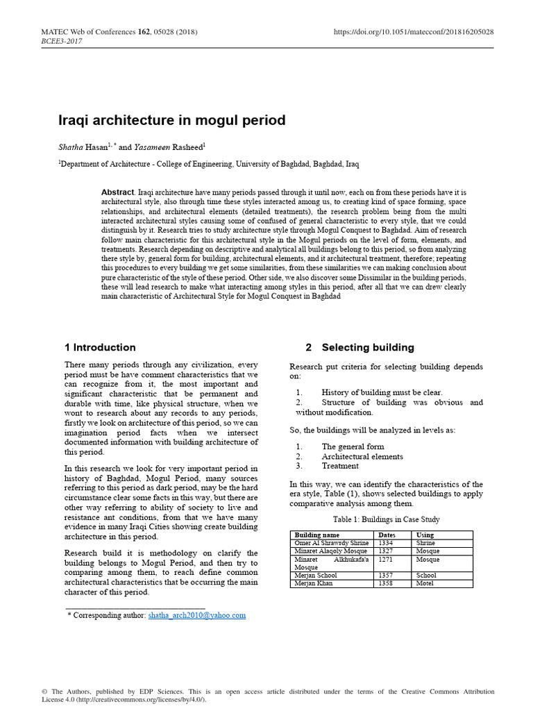 Mogul Period Architecture in Baghdad | PDF | Dome | Mosque