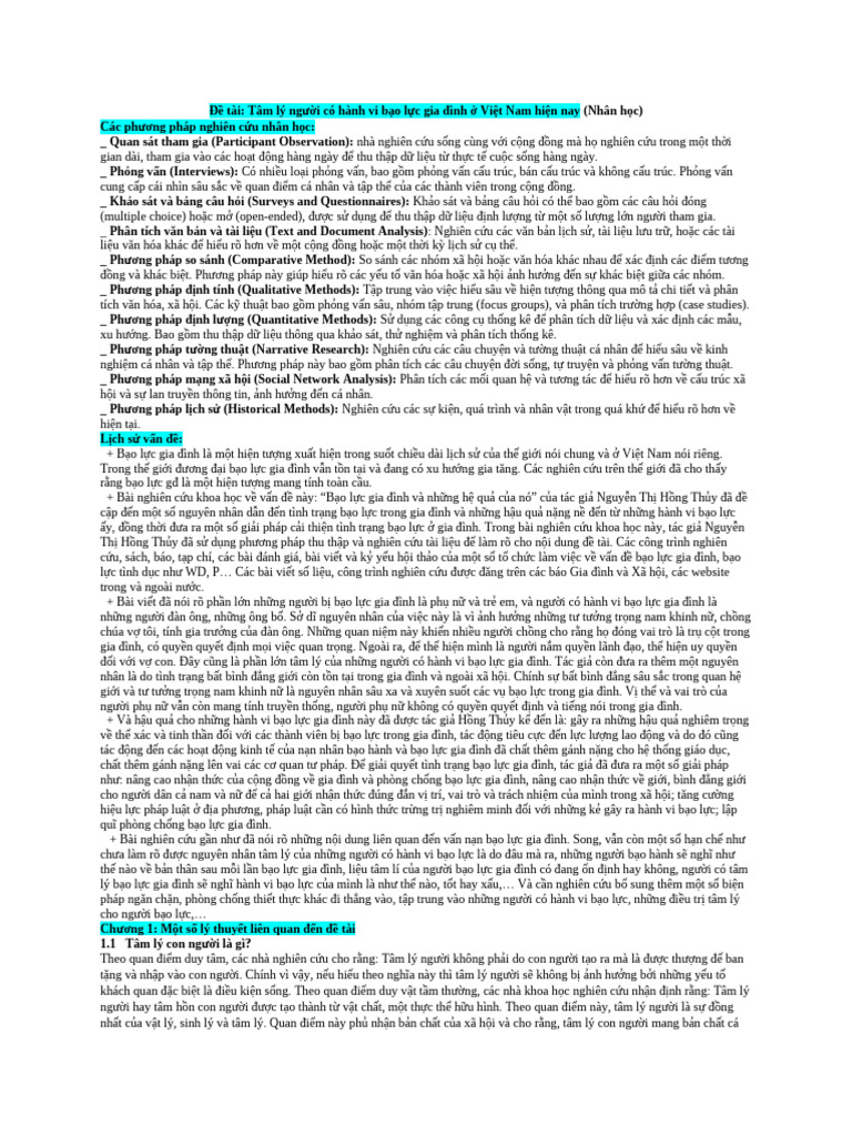 Đề cương NH&XHH | PDF