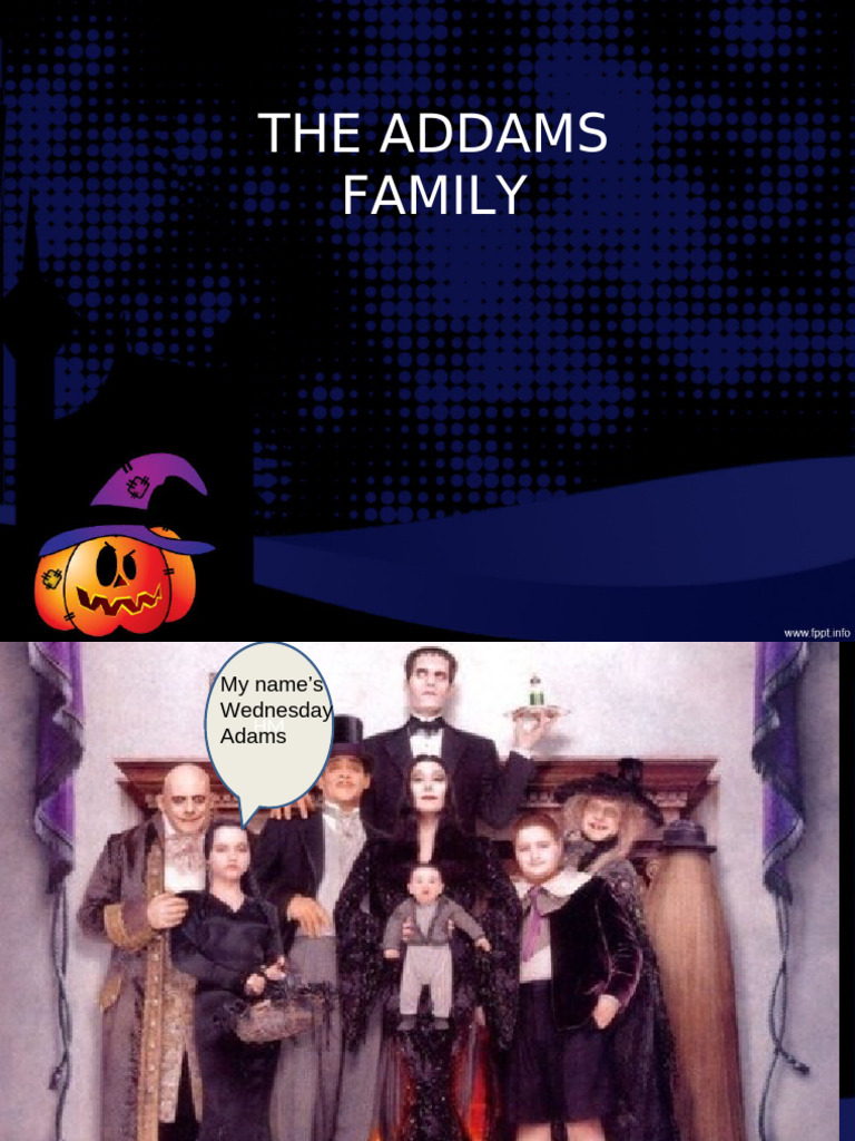 Addams Family Family Tree Picture Description Exercises 34694 | PDF