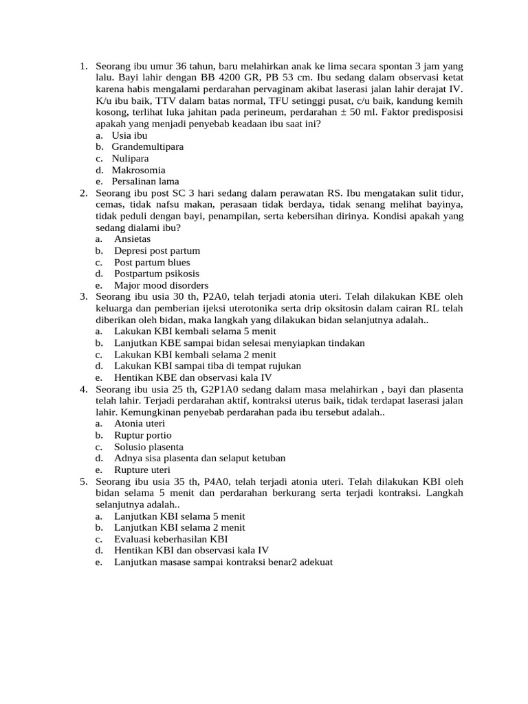 SOAL BIMBEL PNC 10 Mei 2021 | PDF | Kesehatan Holistik | Sains & Matematika