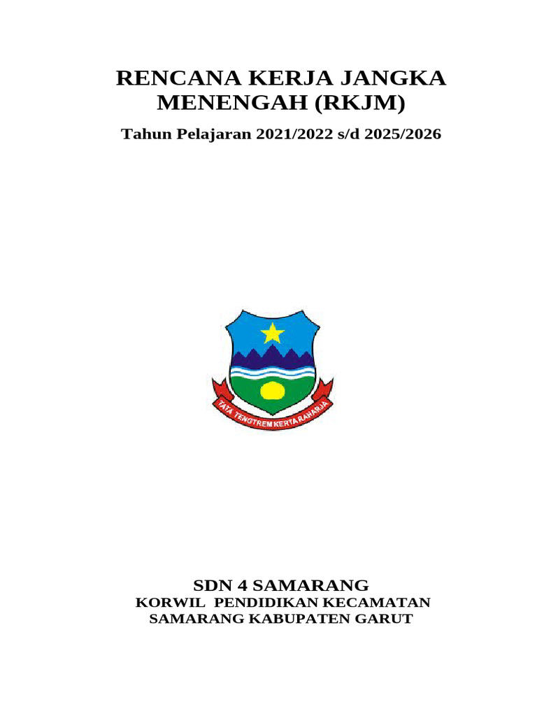 RKJM Periode 2022 - 2026 SDN 4 Samarang | PDF