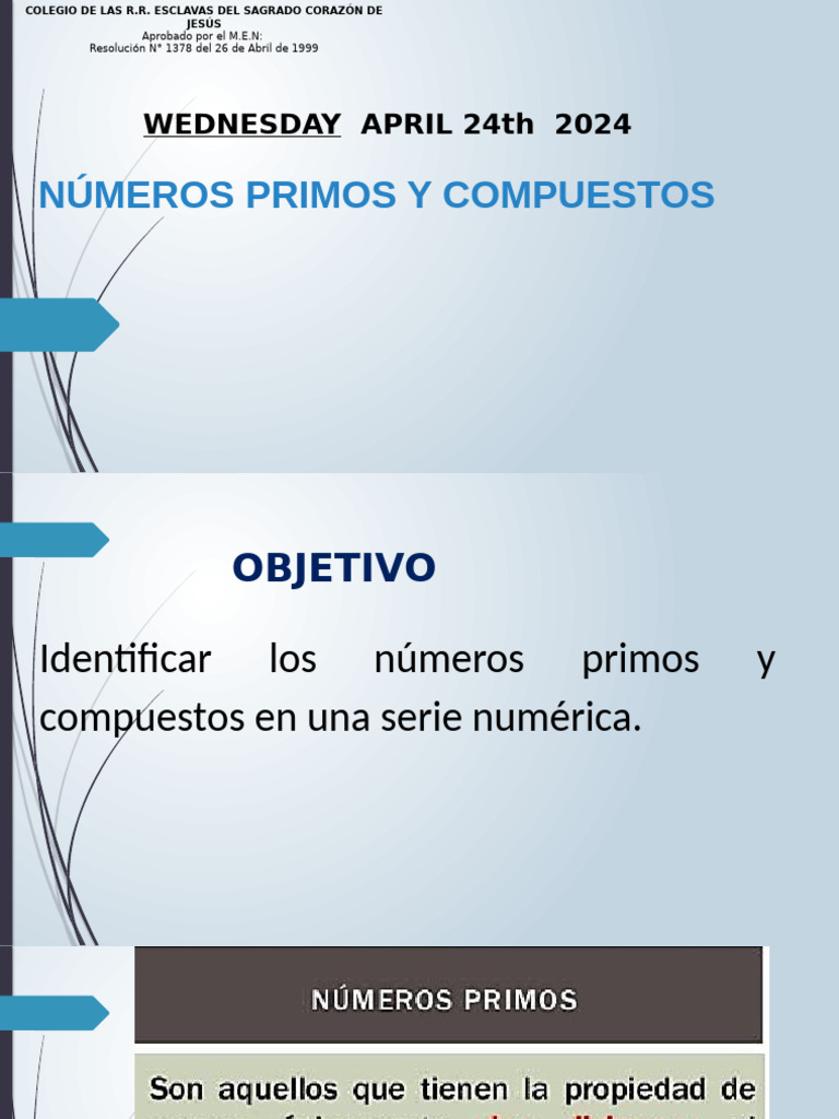 Matematicas+5ab+Numeros+Primos+y+Compuestos | PDF