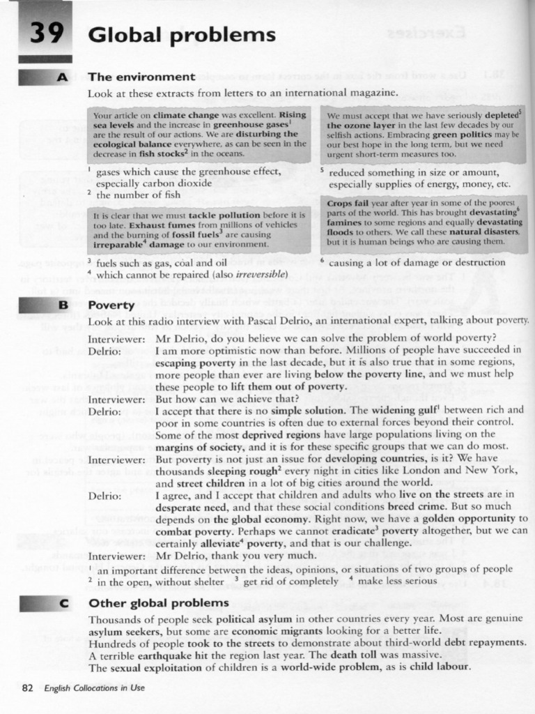 Global Problems - Can Be Used For SDGs | PDF