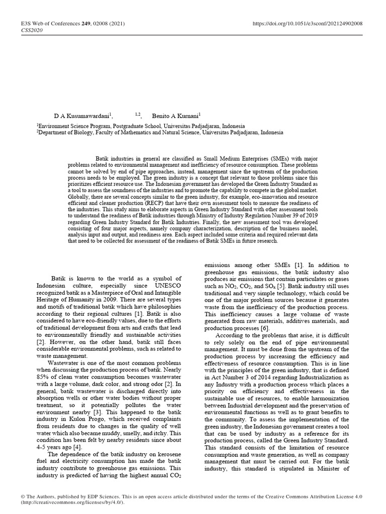 Assessment Tool To Understand The Readiness of Batik Smes 1od37etnxu | PDF | Small And Medium ...