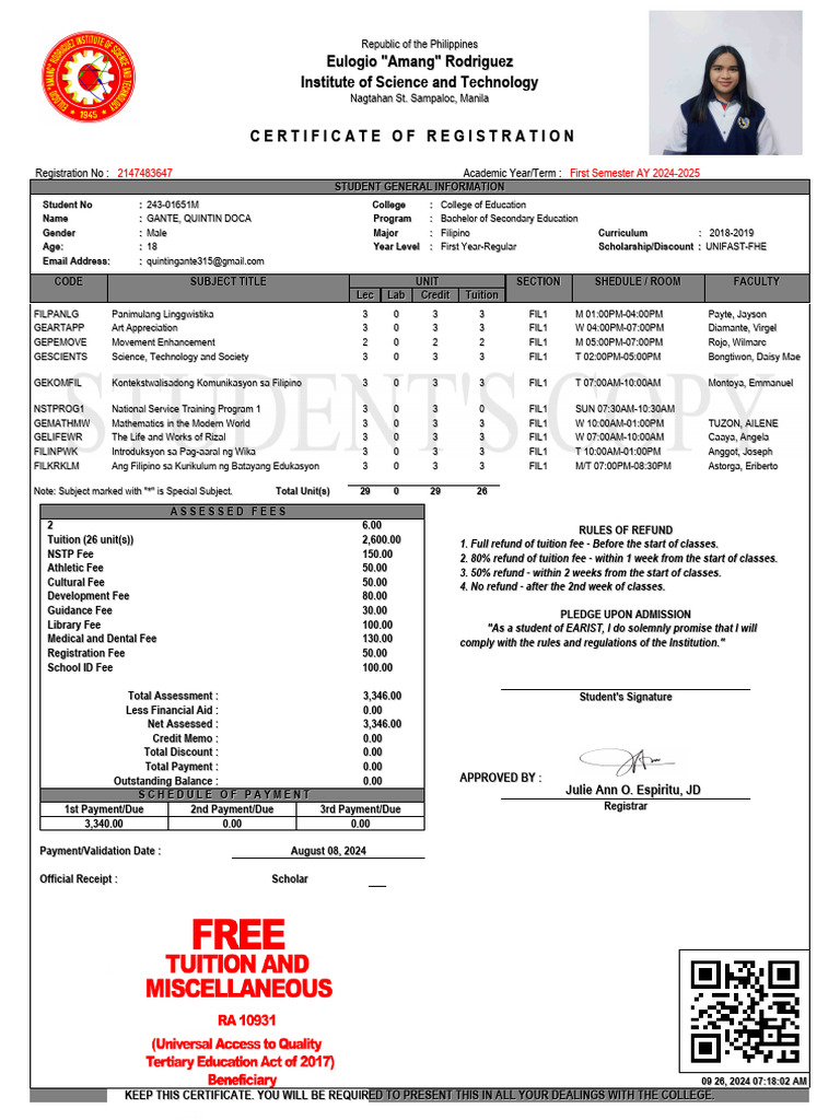 Certifate of Registration | PDF