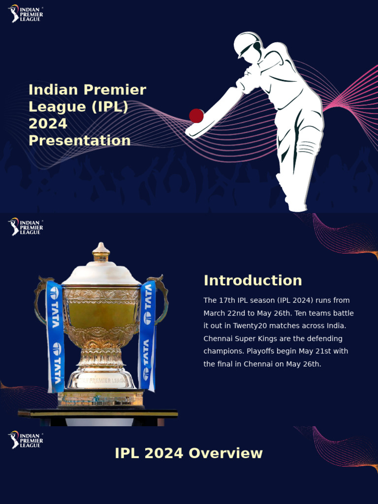 IPL 2024 Overview and Schedule | PDF | Team Sports | Sports