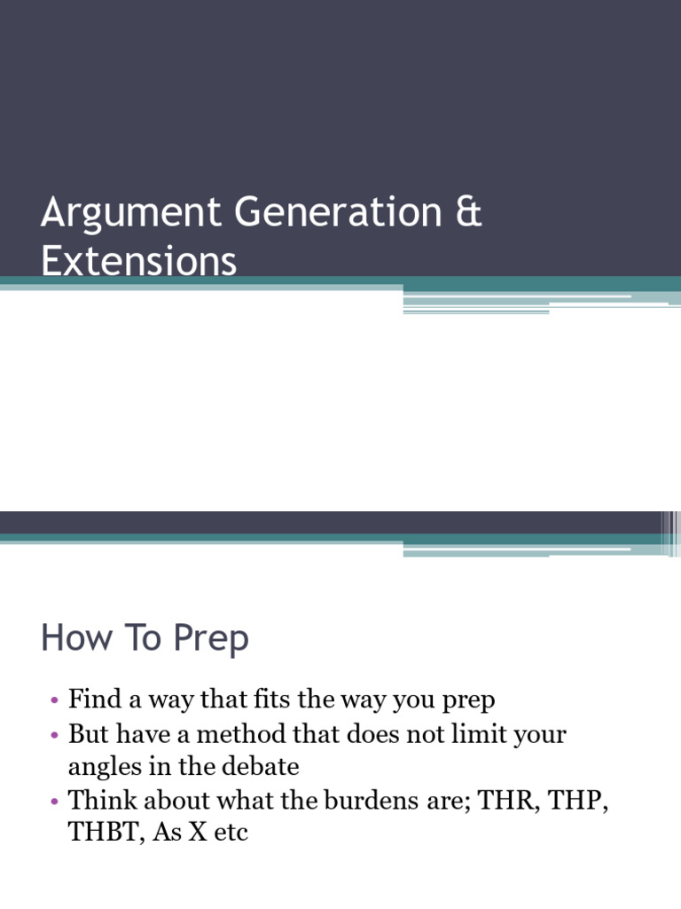 Argument Generation Extensions | PDF | Feminism | Gender Studies