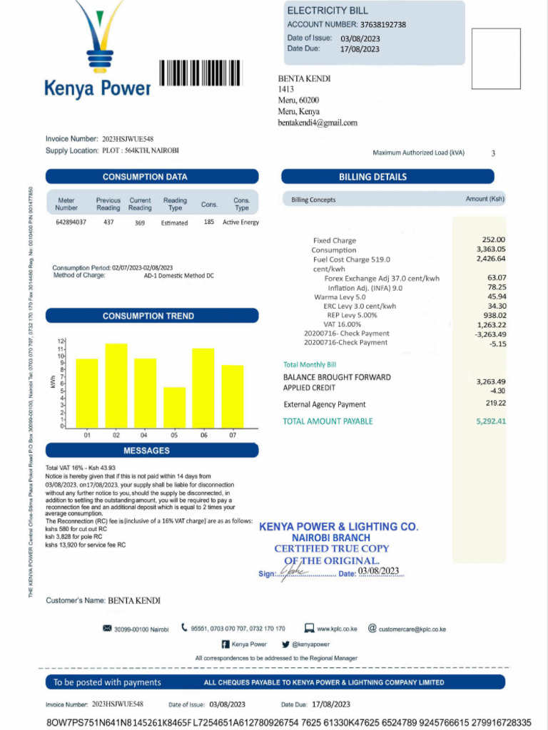 Utility Bill | PDF