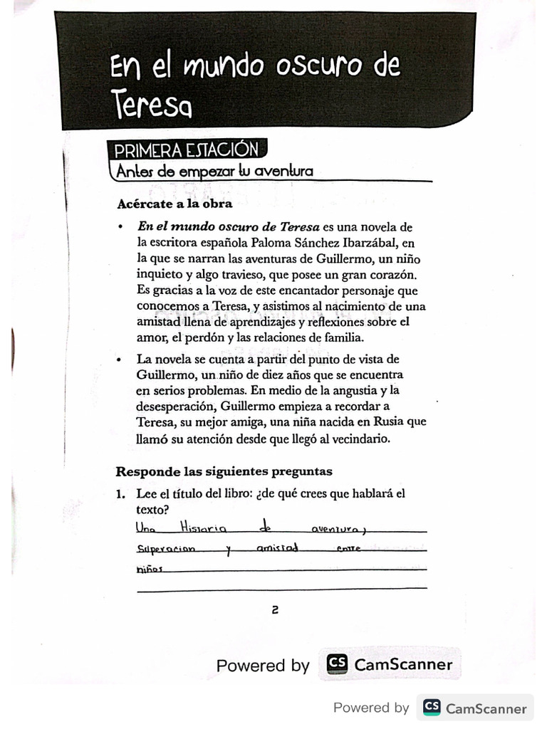 En El Mundo Oscuro de Teresa | PDF