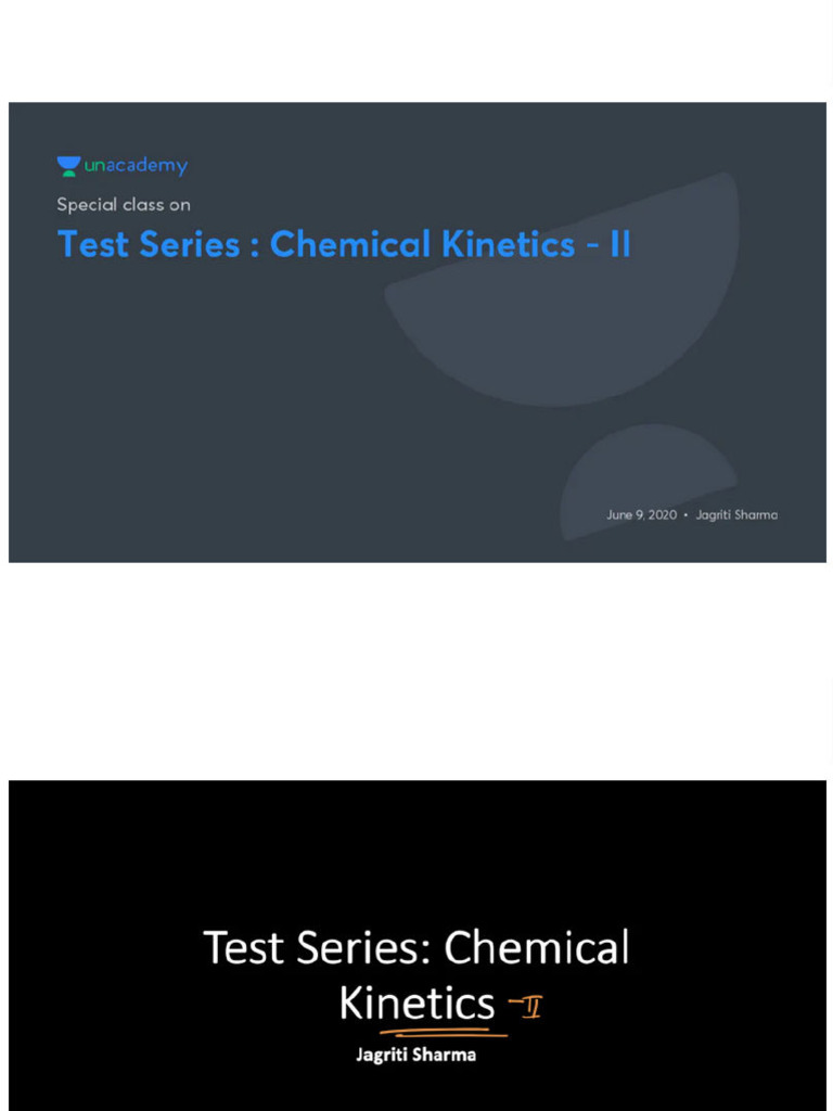 Test Series Chemical Kinetics II With Anno | PDF