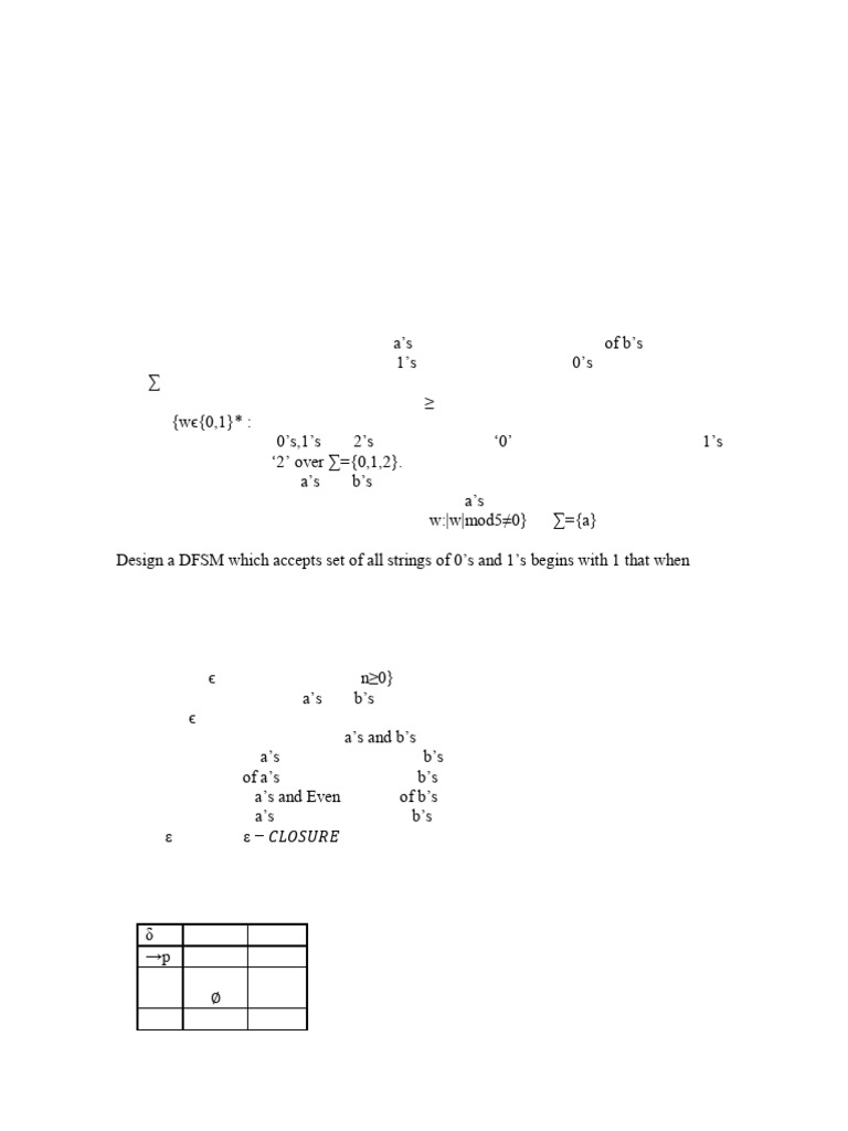TC Tut-1 | PDF | String (Computer Science) | Metalogic
