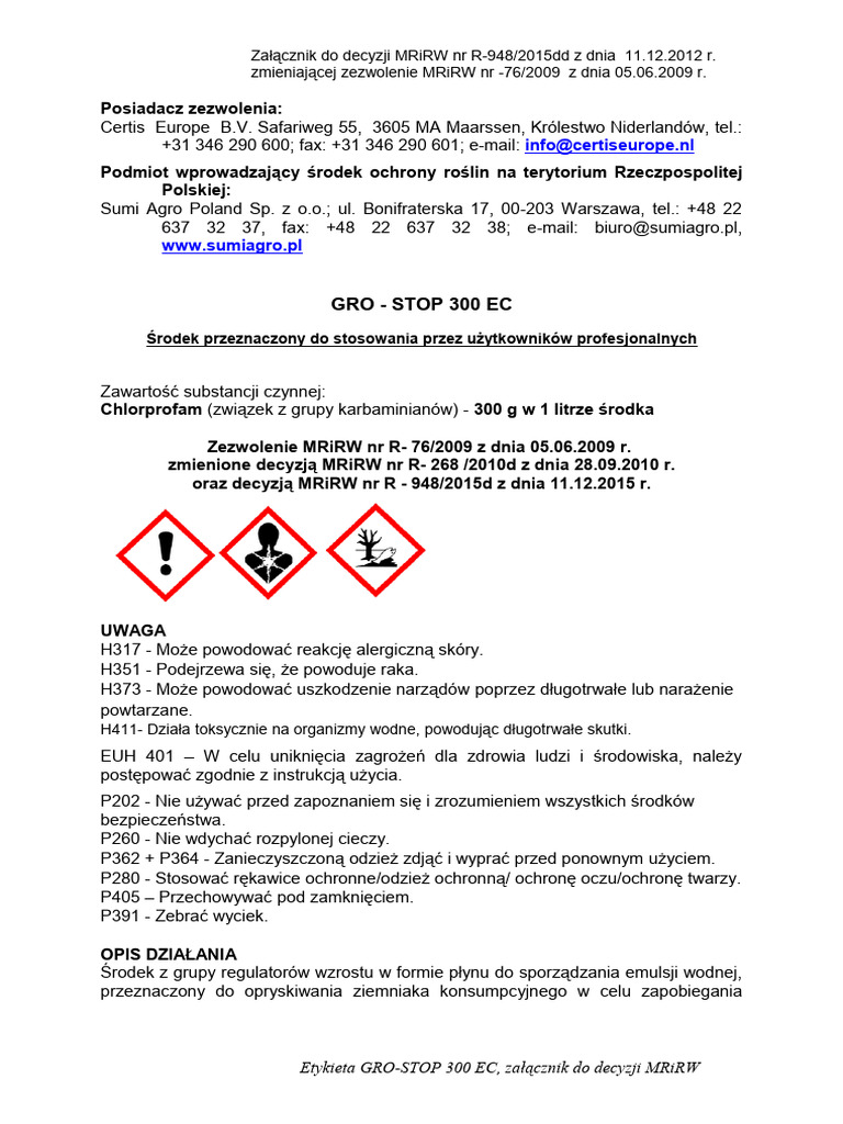 Gro-Stop 300 EC | PDF