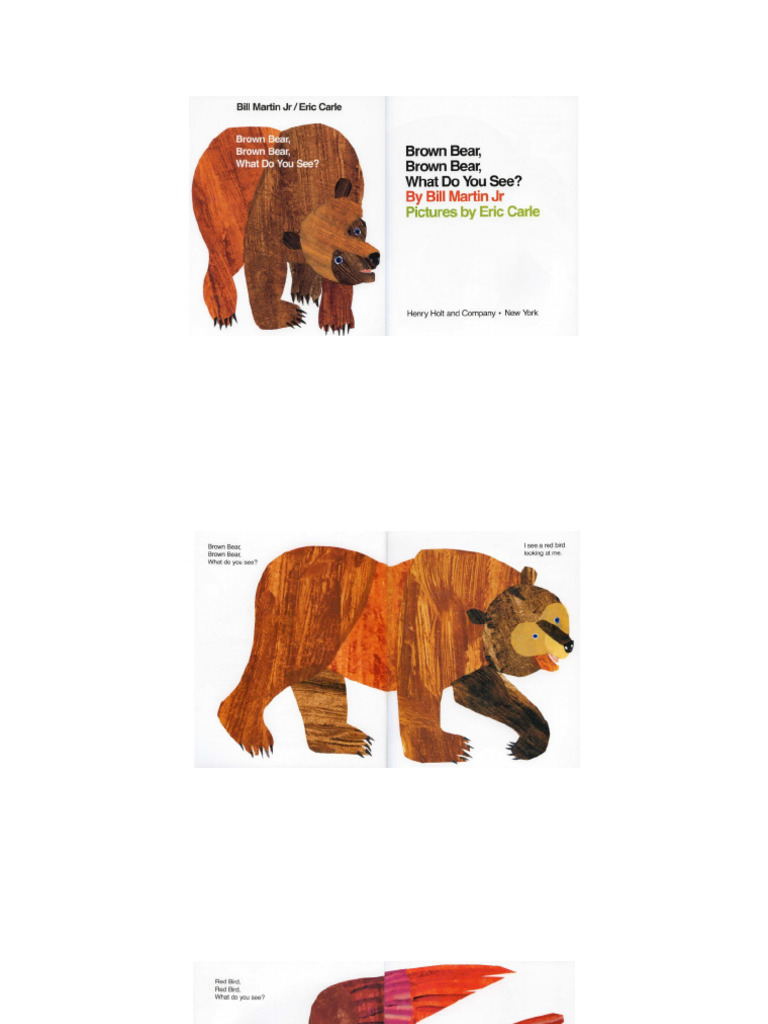 (L1,2 - Storybook - 01) Brown Bear, Brown Bear, What Do You See | PDF
