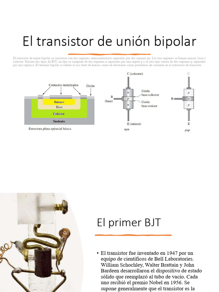 Transistor unión bipolar | PDF | Transistor de unión bipolar | Transistor