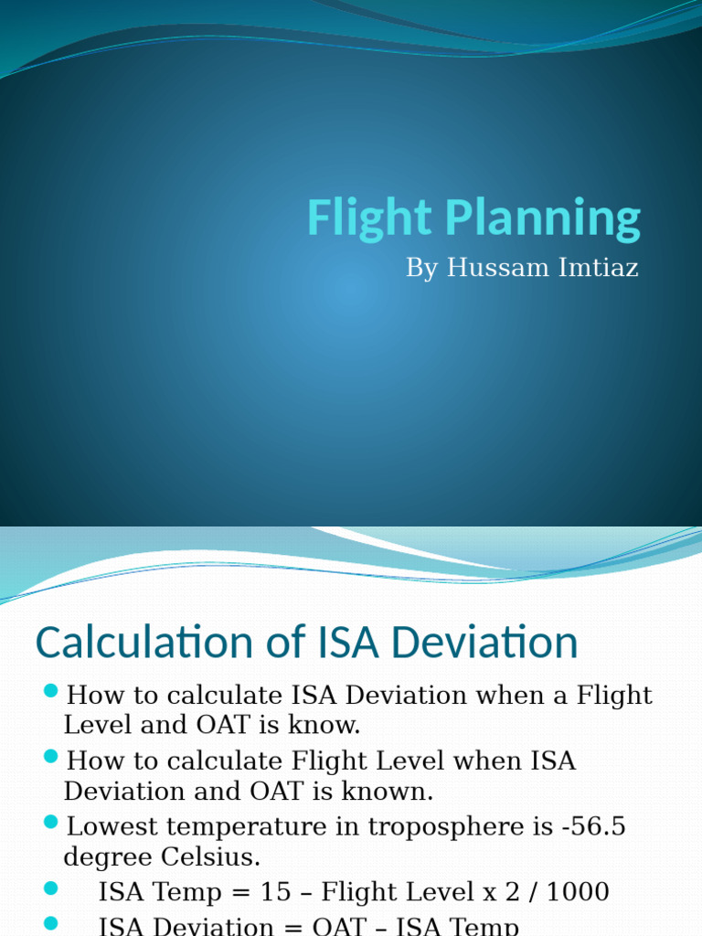 Flight Planning 1 | PDF