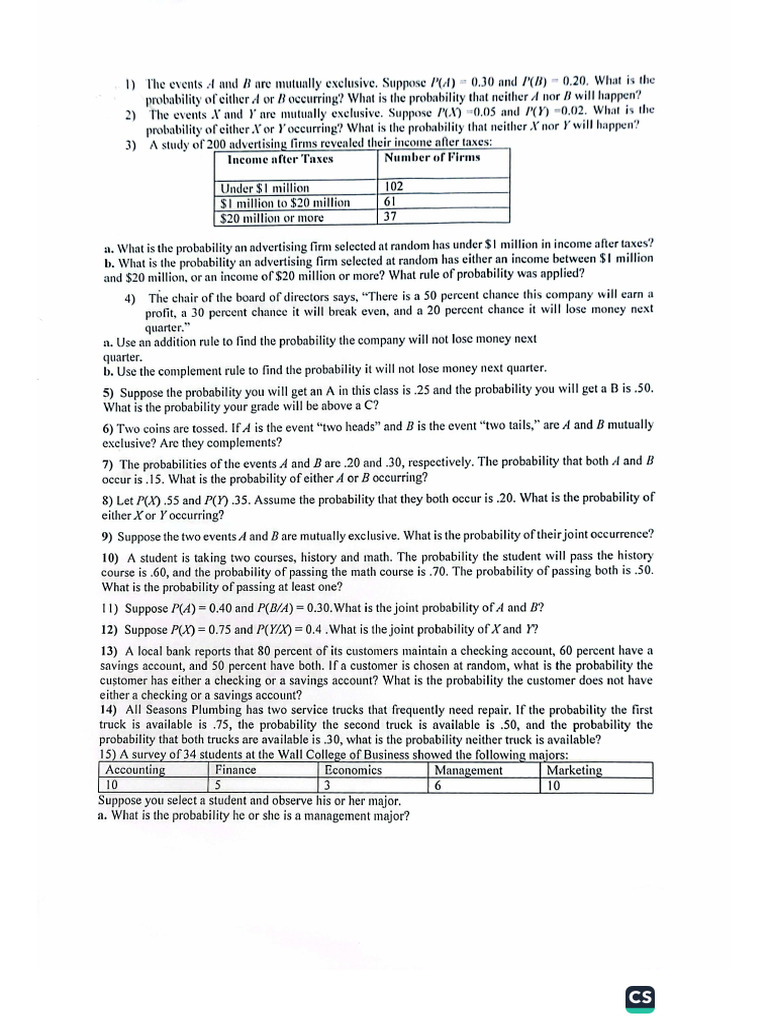 Stat - Questions | PDF