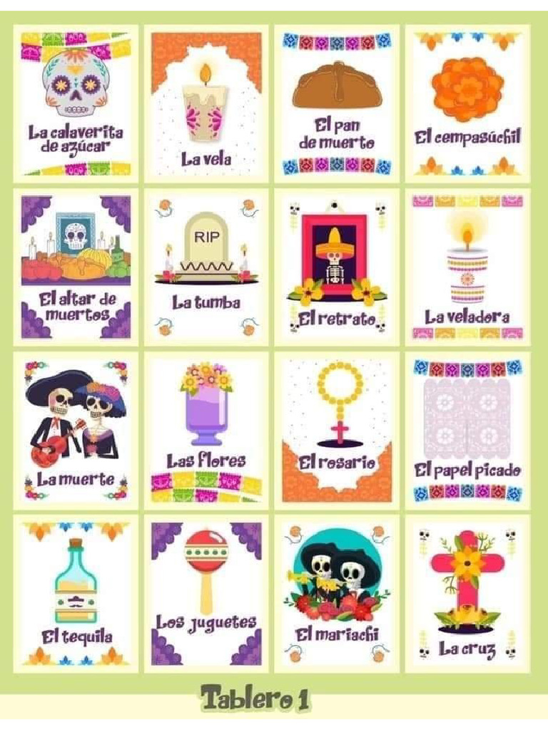 loteria día de muertos | PDF