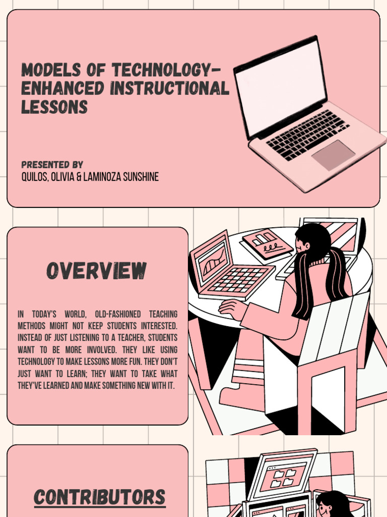 Model of Technology-Enchanced Instructional Lesson | PDF | Learning ...