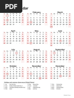 2024 U.S. Natural Gas Trading Calendar | PDF | Public Holiday | Holidays