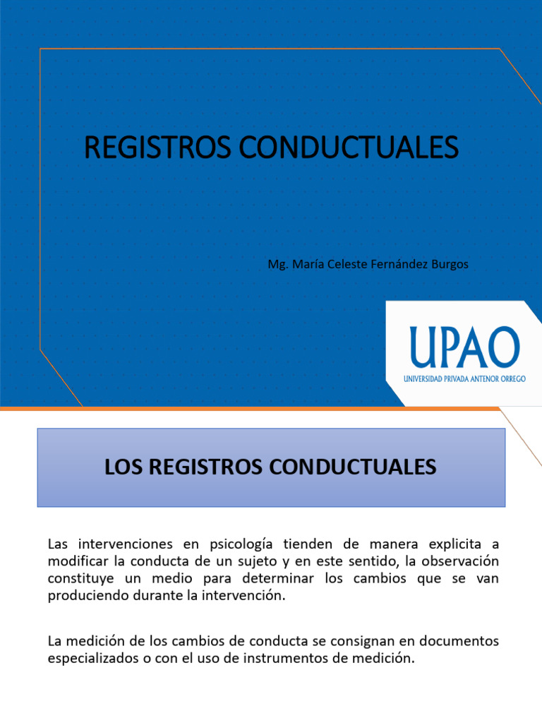 Sesión 3 Definición Operacional y Registros Conductuales | PDF ...