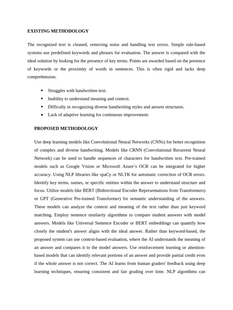Existing Methodology | PDF | Optical Character Recognition | Deep Learning