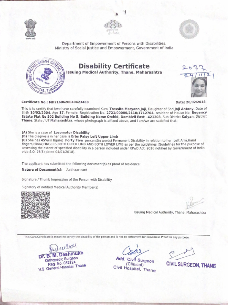 PWD Certificate 2 | PDF