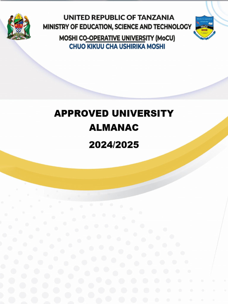 Mocu Almanac 2024/2025 Overview | PDF | Diploma | Postgraduate Education