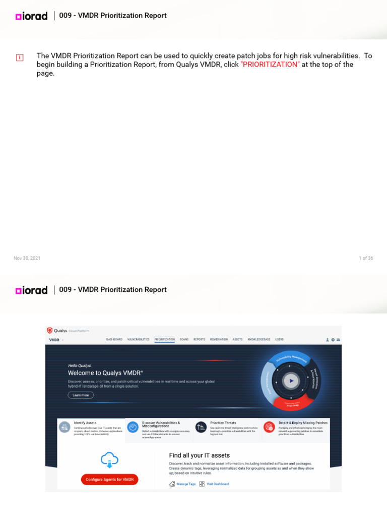 009 - VMDR Prioritization Report | PDF | Vulnerability (Computing) | Ransomware