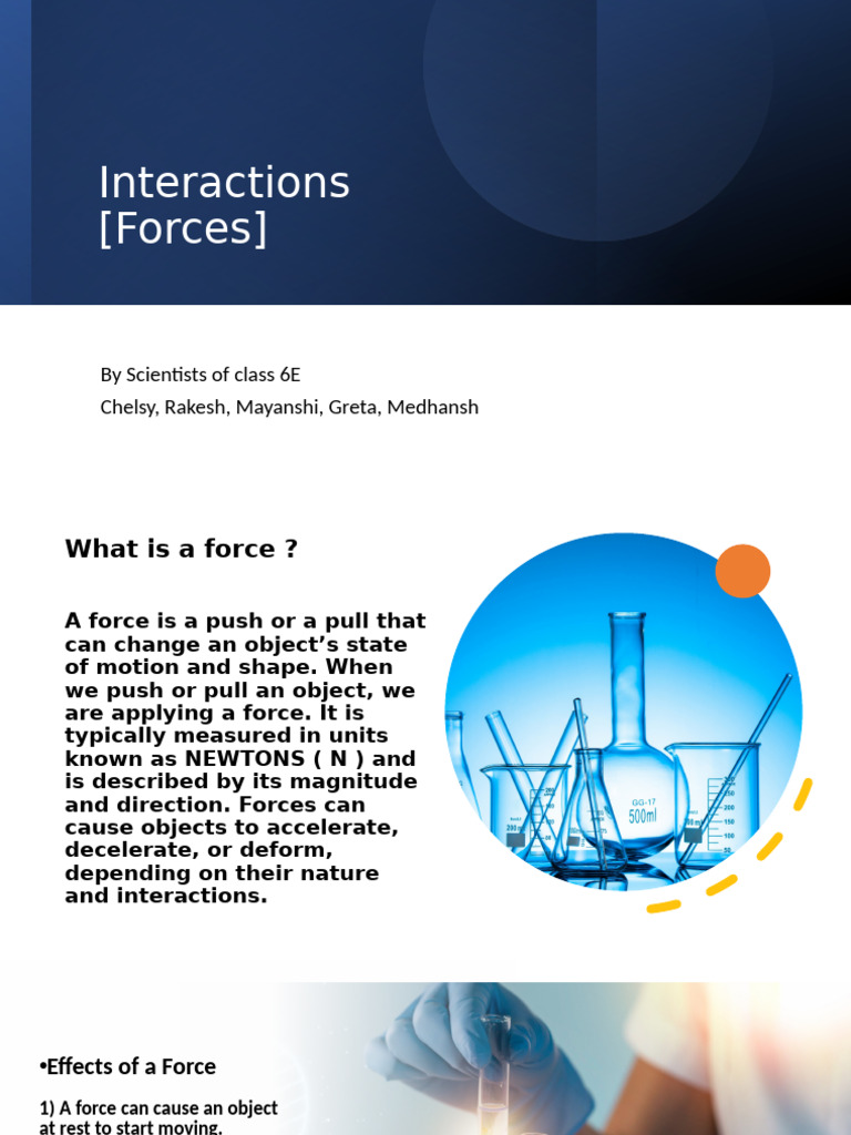 Understanding Forces and Their Effects | PDF