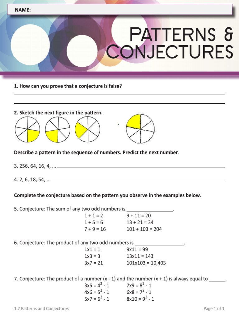 1.2 Patterns Conjectures Name | PDF