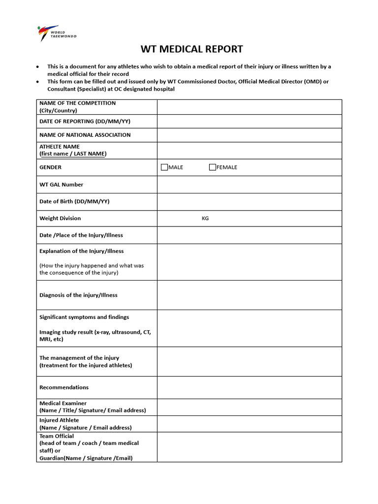 MEDICAL REPORT | PDF | Vertebral Column | Elbow