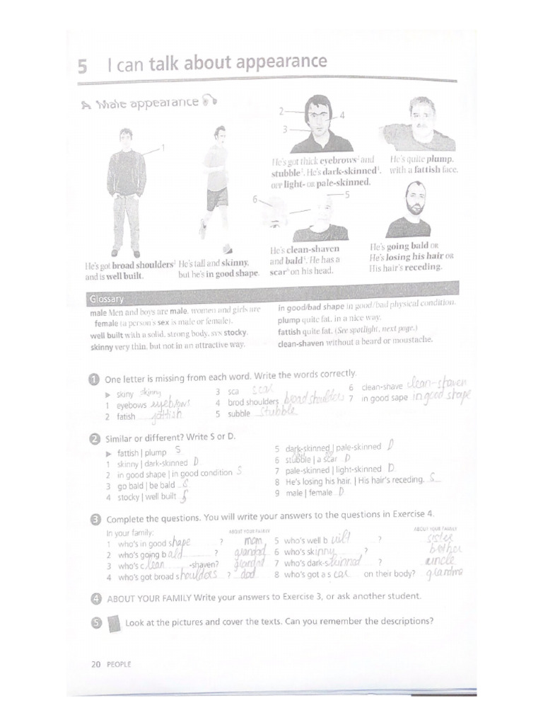 5 I Can Talk About Appearance | PDF