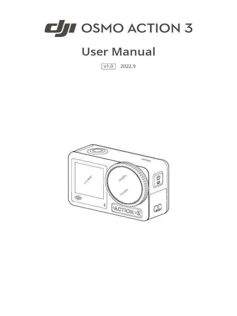 DJI Osmo Action 3 Manual | PDF | Image Stabilization | Video