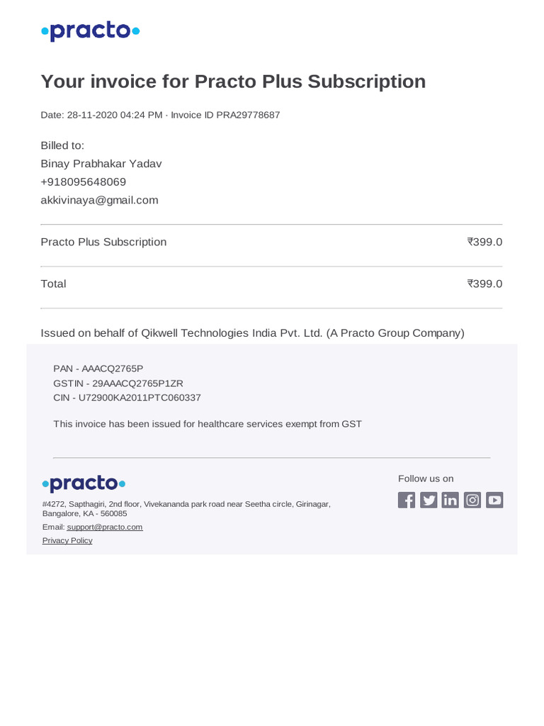 Consultation Charges | PDF