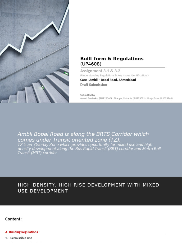 Draft - Ambli-Bopal Road - Avanti, Bhargav, Pooja | PDF | Transport ...