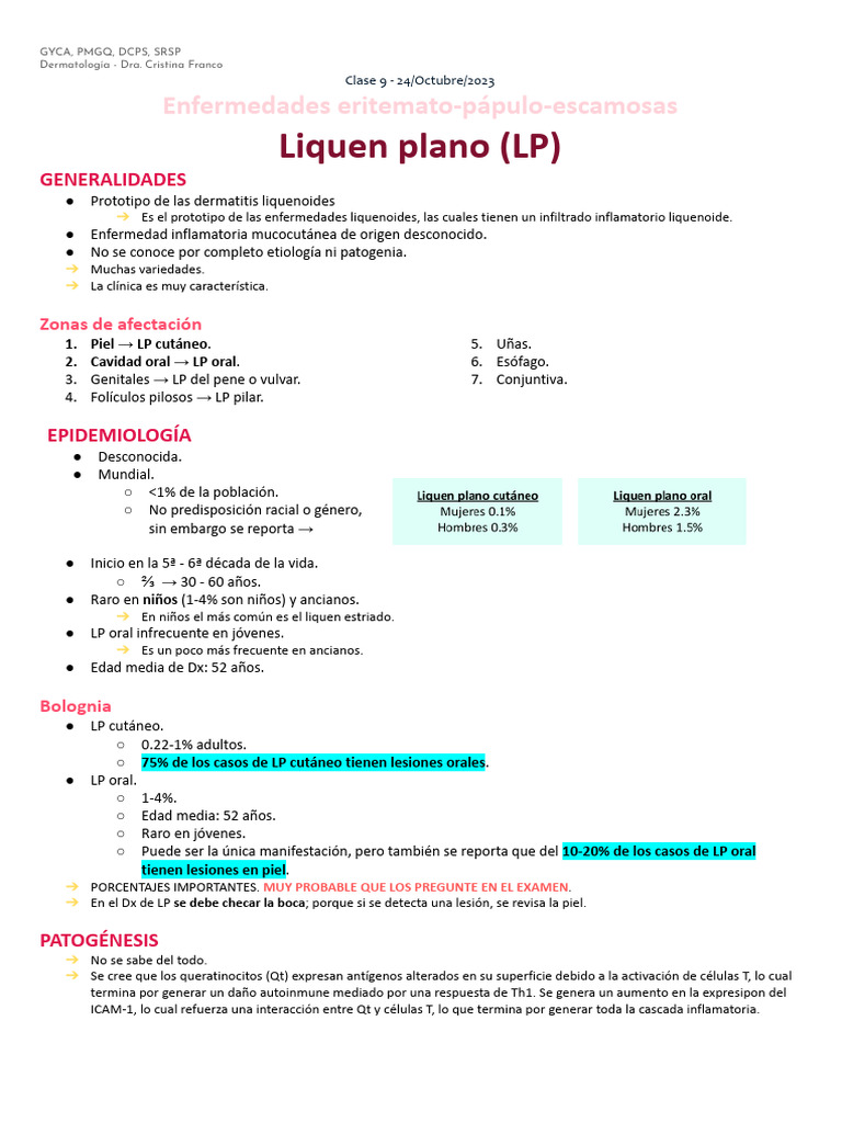 7 - Liquen Plano, Urticaria y Psoriasis | PDF | Psoriasis | Alergia