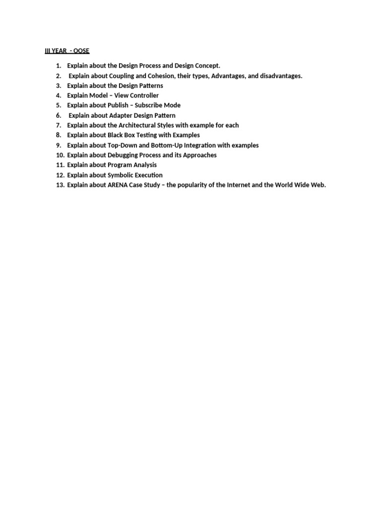 OOSE | PDF | Art | Technology & Engineering