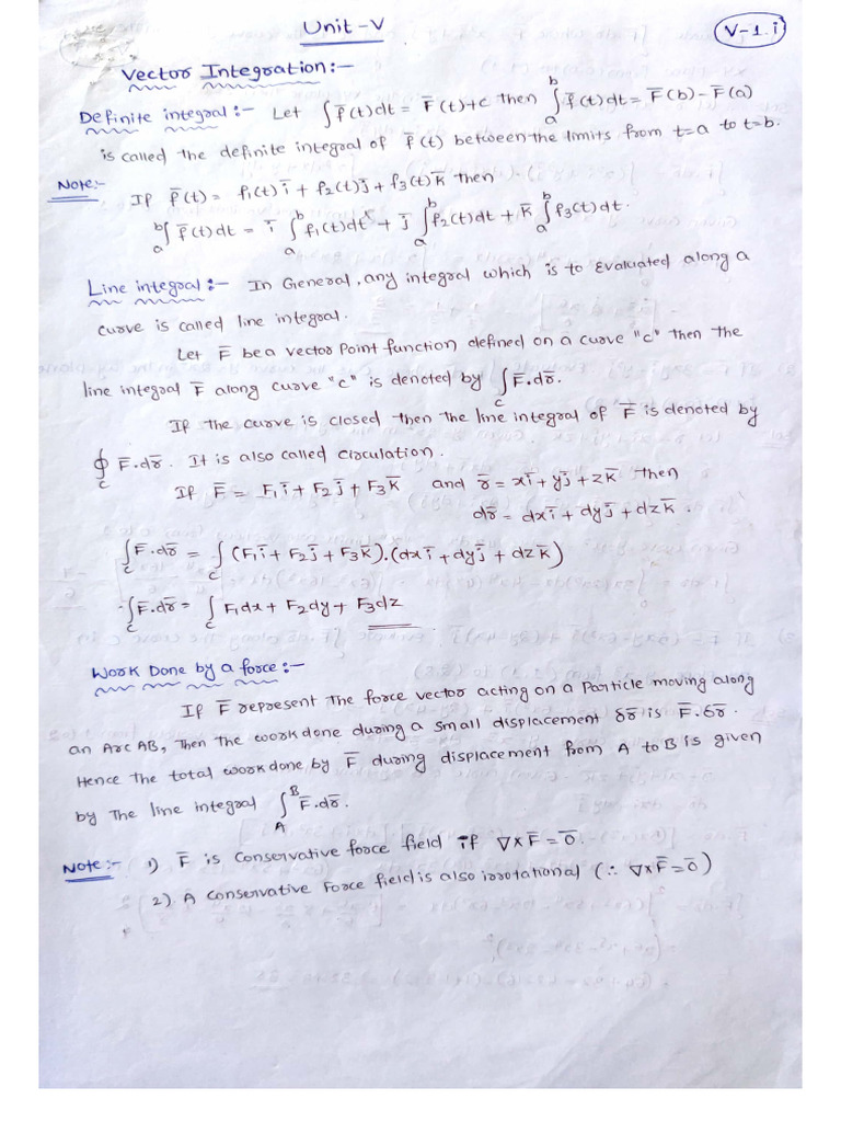 Vector Integration | PDF
