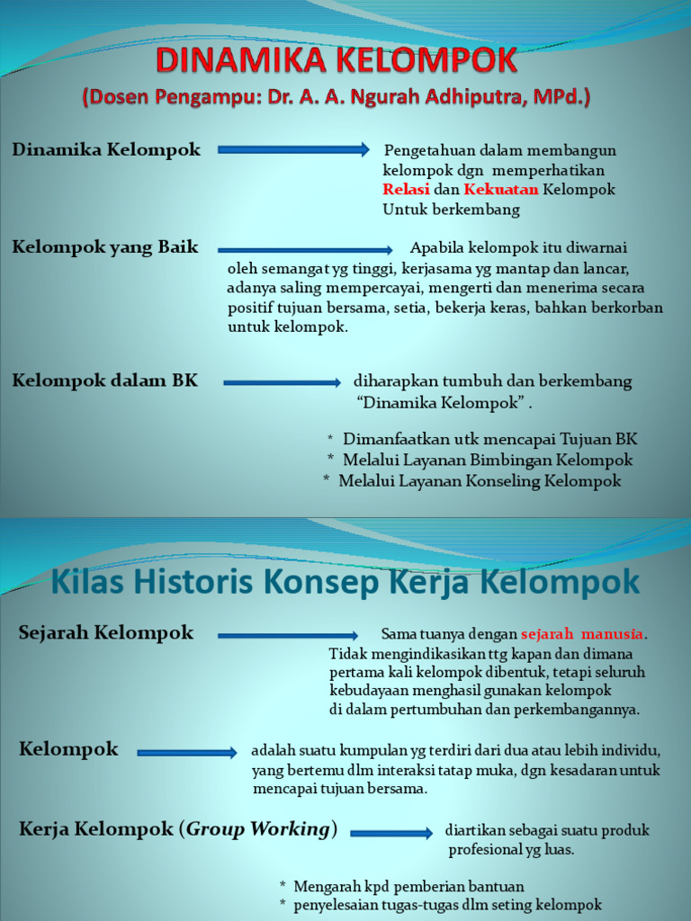 Adhi-Dinamika Kelompok | PDF